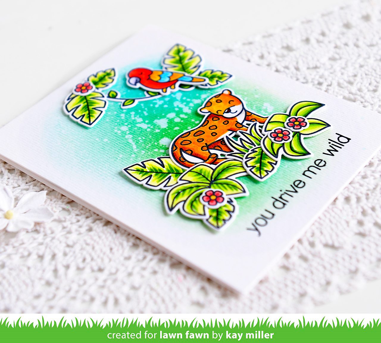 A Jungle Themed Card by Kay! - Lawn Fawn