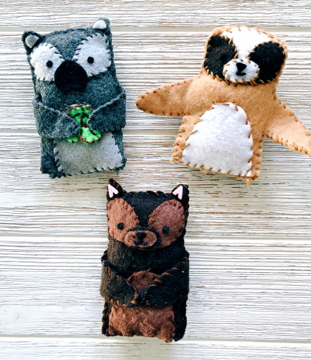 A Cuddly Set of Felt Woodland Critter Huggers - Lawn Fawn