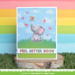 Lawn Fawn Intro: Cloud Background Stencils & Offset Sayings: Everyday ...