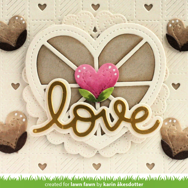 Karin's Gorgeous Valentine Card - Lawn Fawn