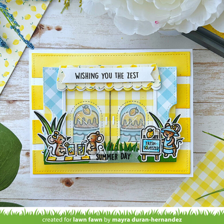 Mayra's Ta-Da! Diorama! Featuring Make Lemonade! - Lawn Fawn