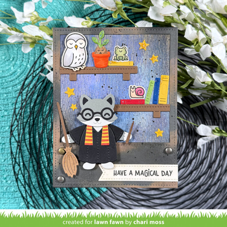 Lawn Fawn Video {6.2.26} Chari's Magical Book-Inspired Scene Card ...