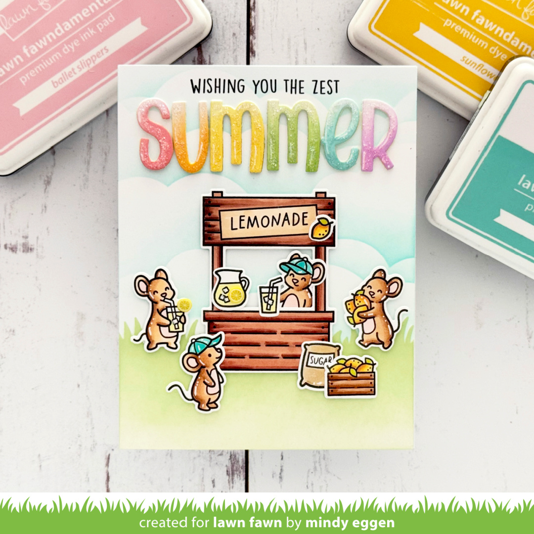 Lawn Fawn Intro: Make Lemonade!, Make Lemonade! Add-On, Lemon Border ...