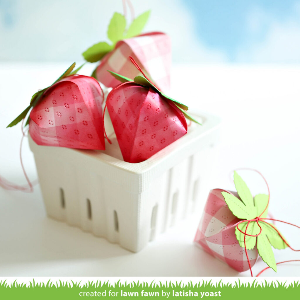 Lawn Fawn Intro: Strawberry Treat Box, Tiny Gift Box Whale and Dolphin ...