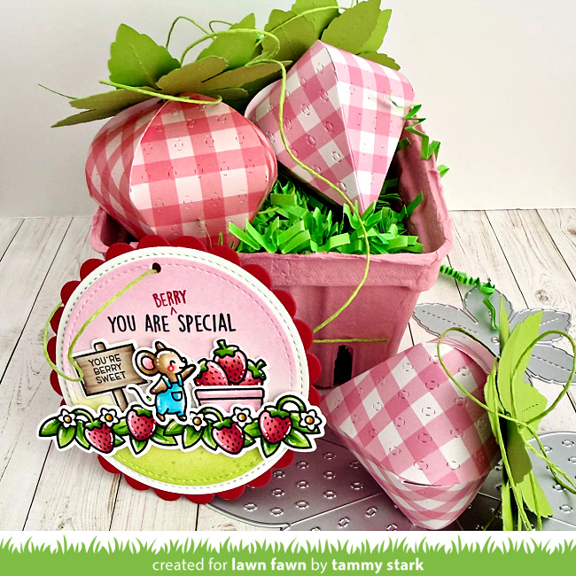 Lawn Fawn Intro: Strawberry Treat Box, Tiny Gift Box Whale and Dolphin ...